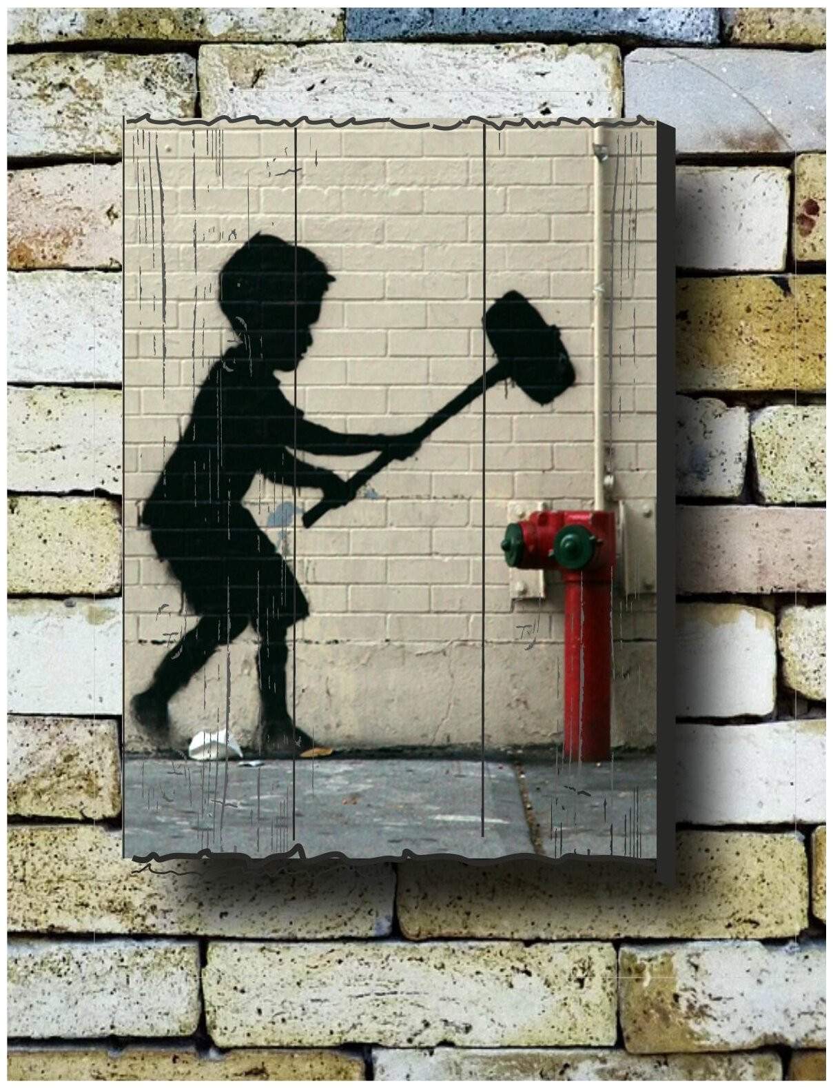 Картина на досках 'Бэнкси 30'