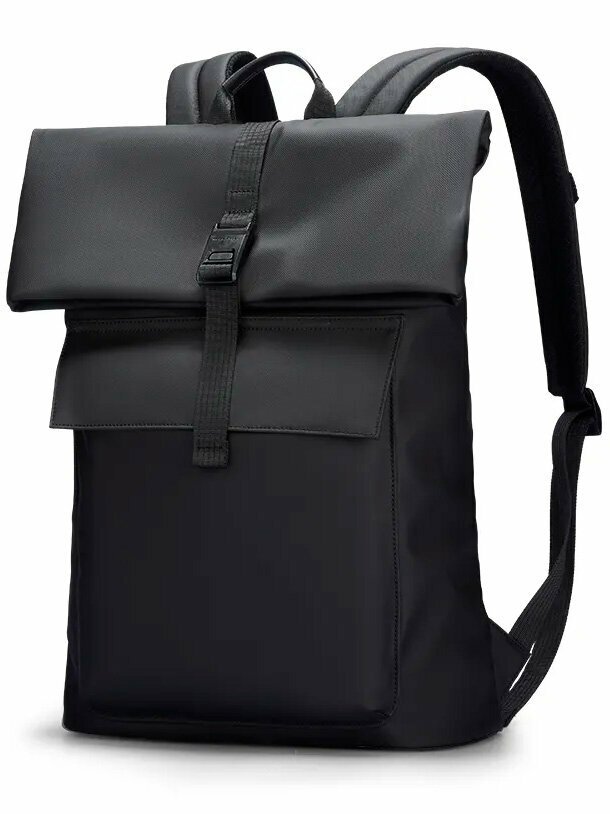 Рюкзак мужской городской дорожный 16л для ноутбука 15.6" Mark Ryden водонепроницаемый, с изменяемым объемом, цвет черный