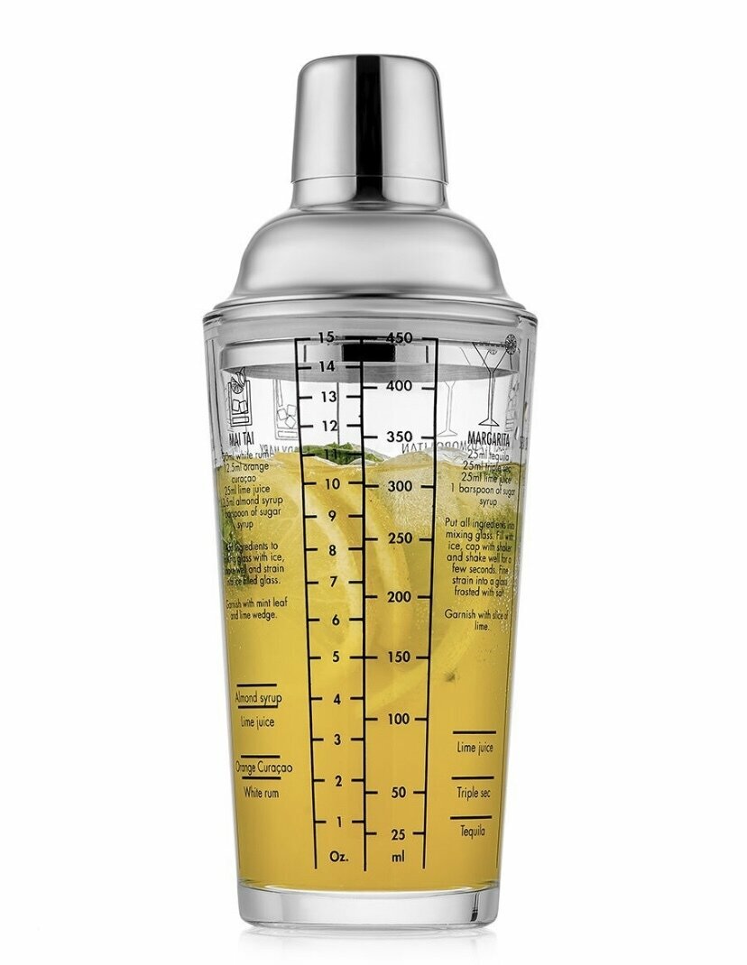 Шейкер барный/для коктелей/450мл