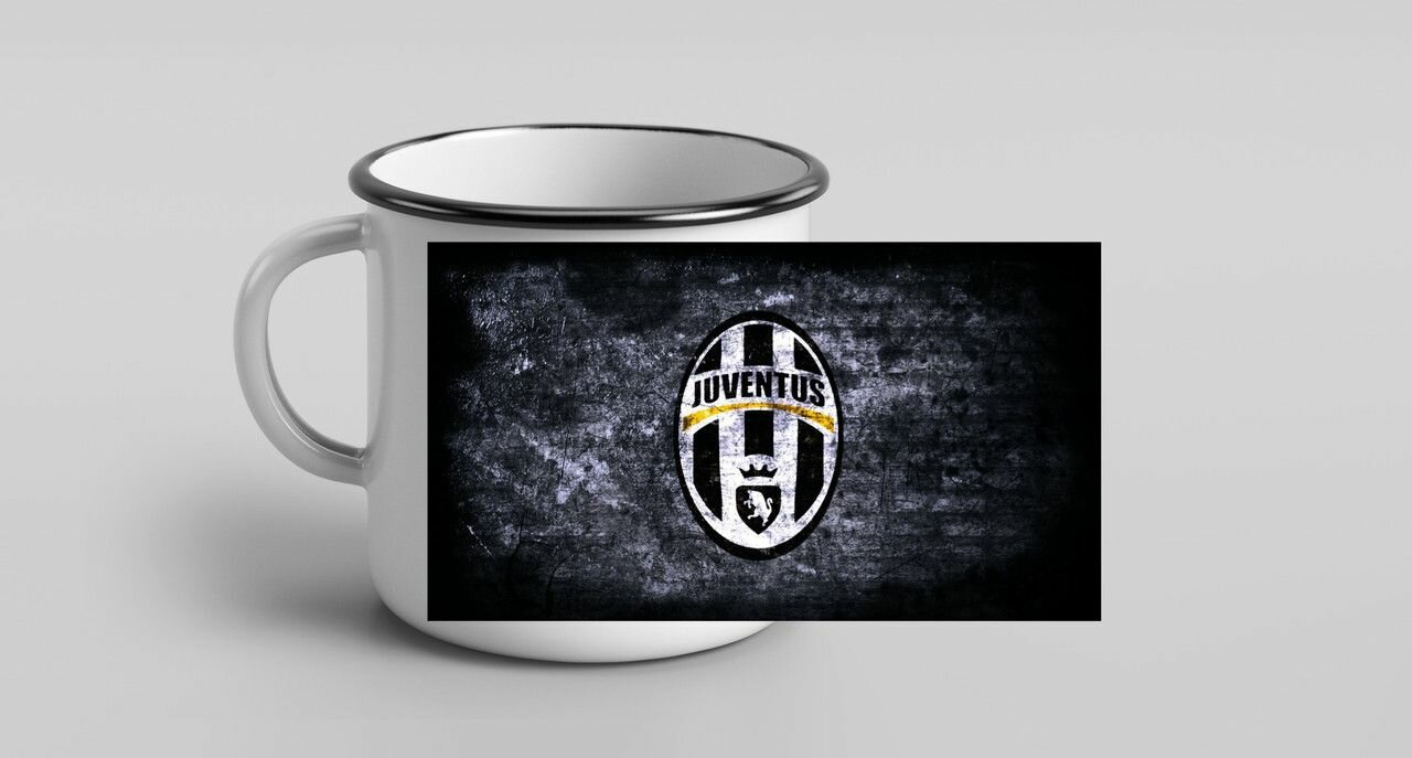 Кружка GOODbrelok металлическая эмалированная Ювентус, Juventus - 0002