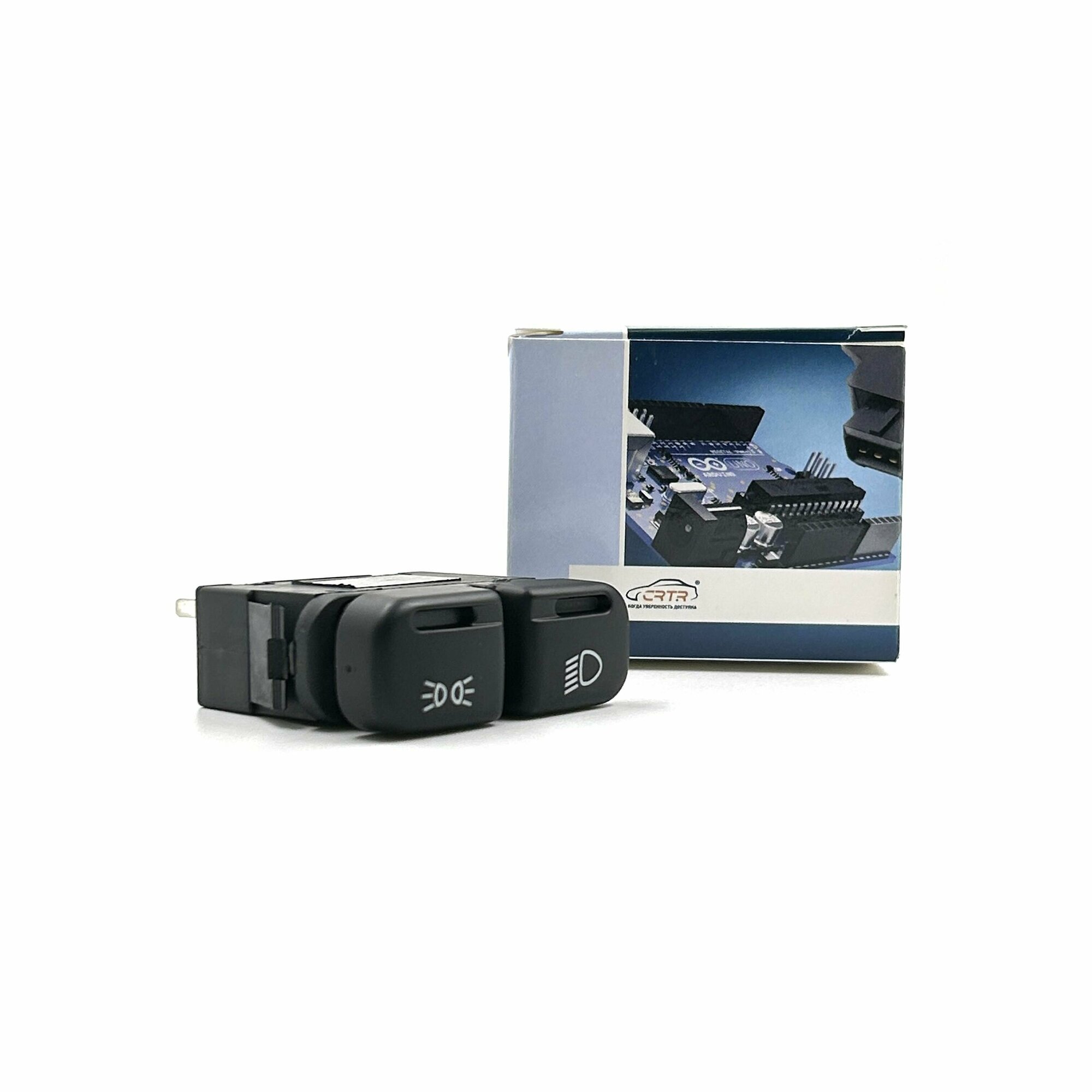 Кнопка включения габаритов для а/м ВАЗ 2115, 2123, УАЗ - CARTRONIC арт. CRTR0132758