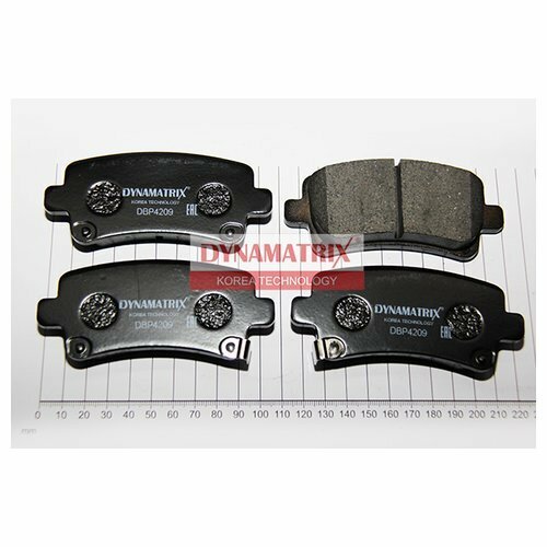 Комплект задних тормозных колодок Dynamatrix-Korea DBP4209 для Chevrolet Malibu; Opel Insignia; Saab 9-5