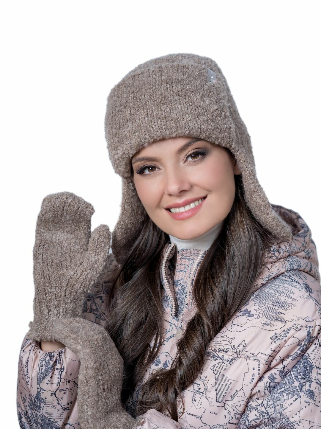 Шапка-ушанка для женщин