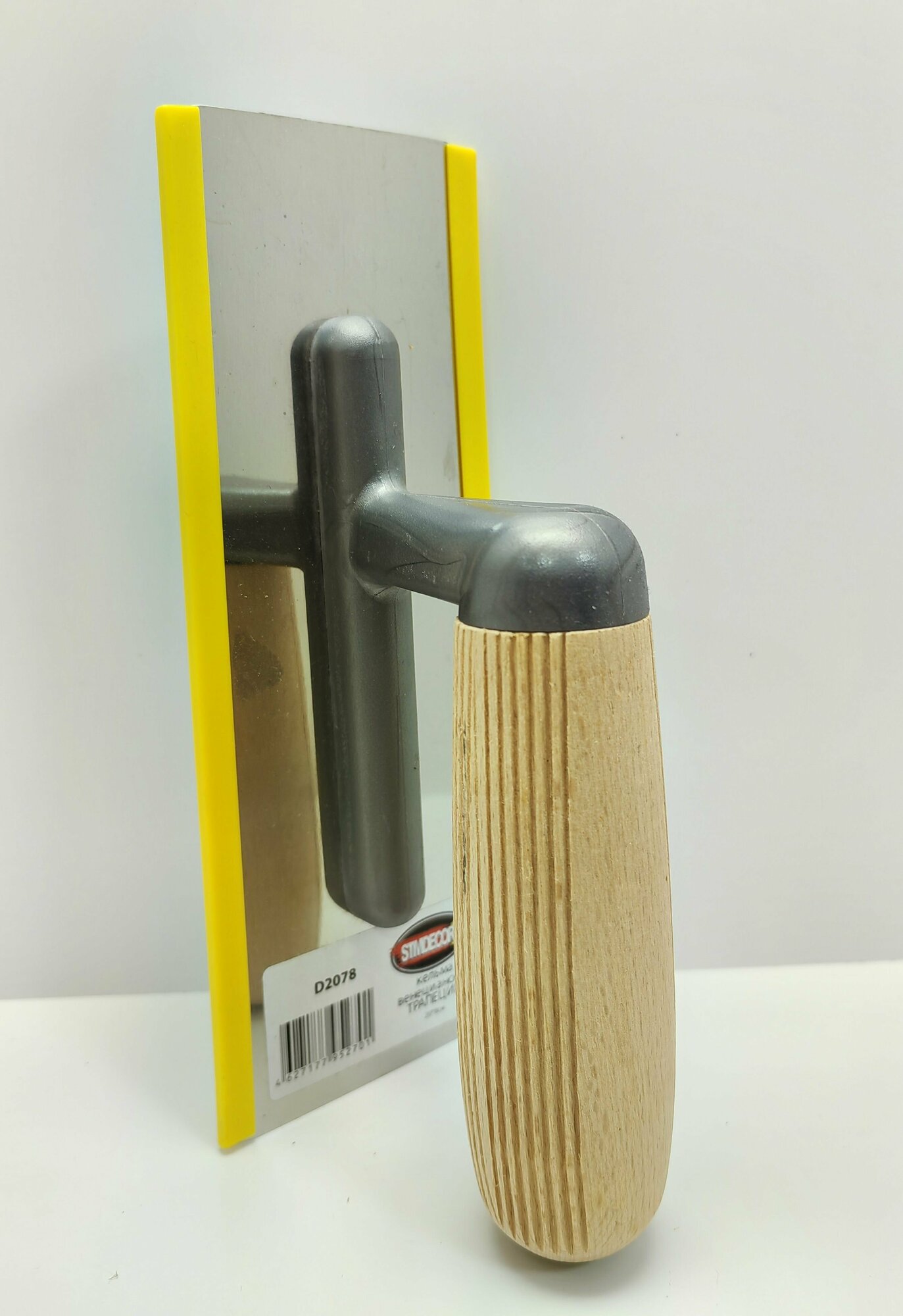 STMDECOR, Кельма венецианская деревянная ручка трапеция D2078