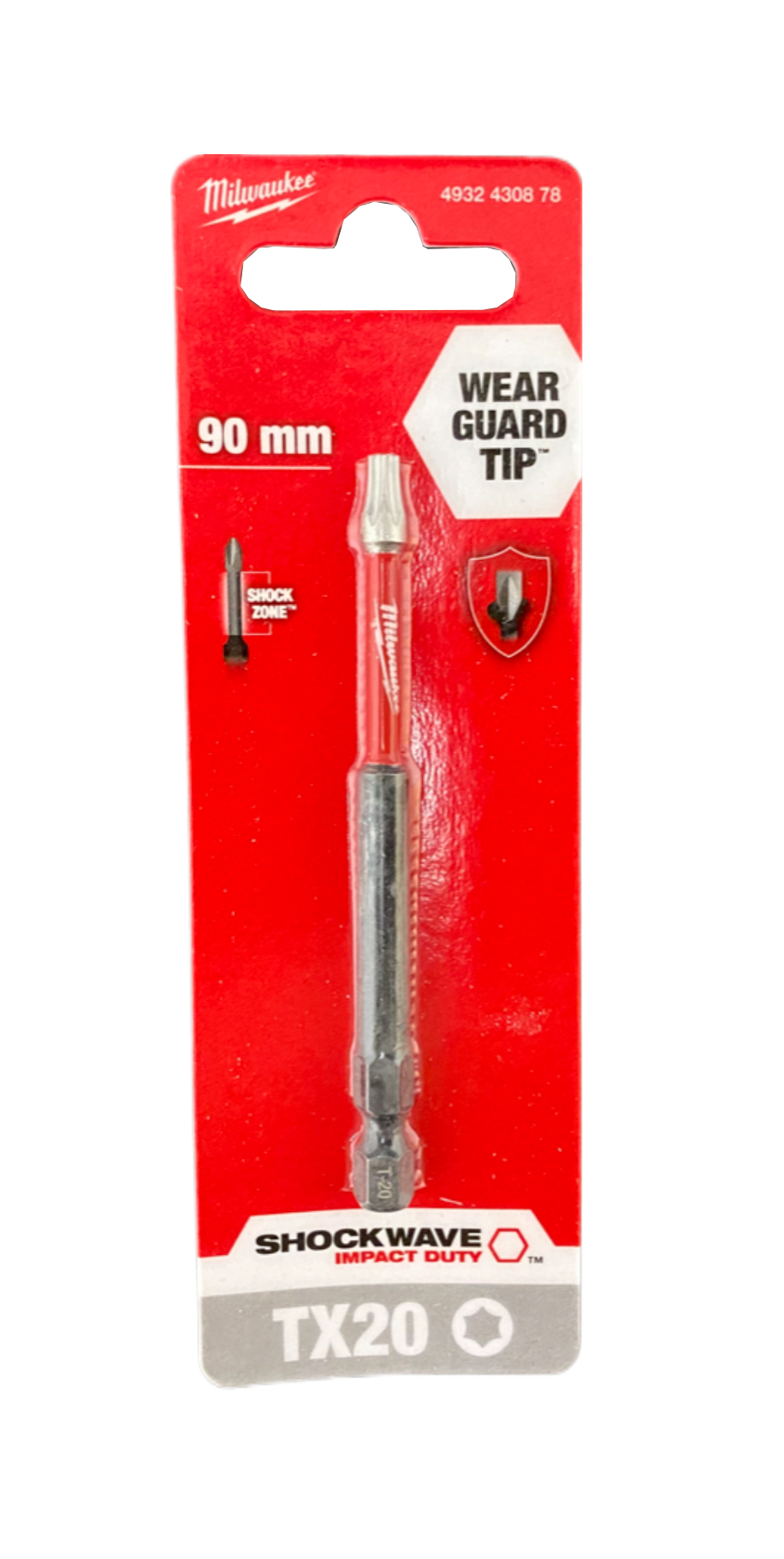 Бита Milwaukee Shockwave Impact Duty TX20 90мм, 4932430878