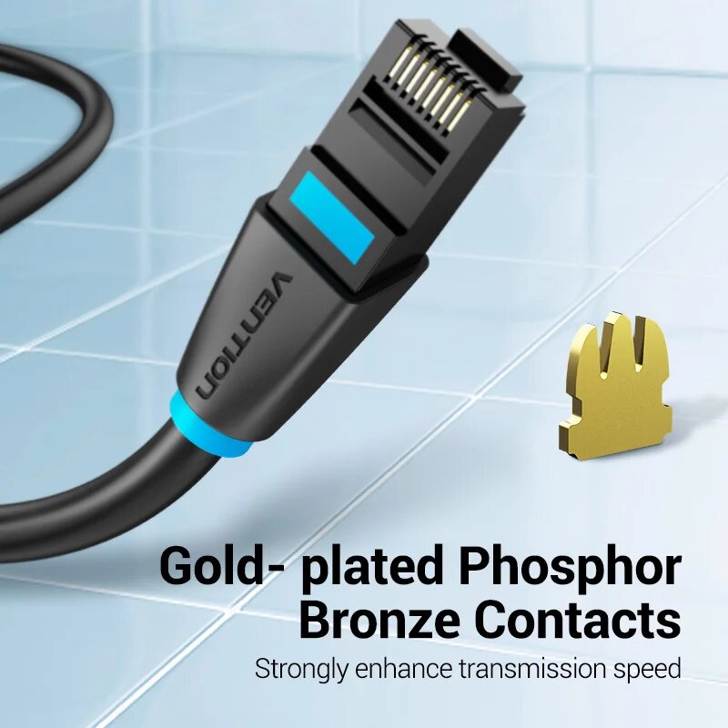 Vention Cat6 Flat Ethernet кабель, 5m, Flat Cable — фото 1