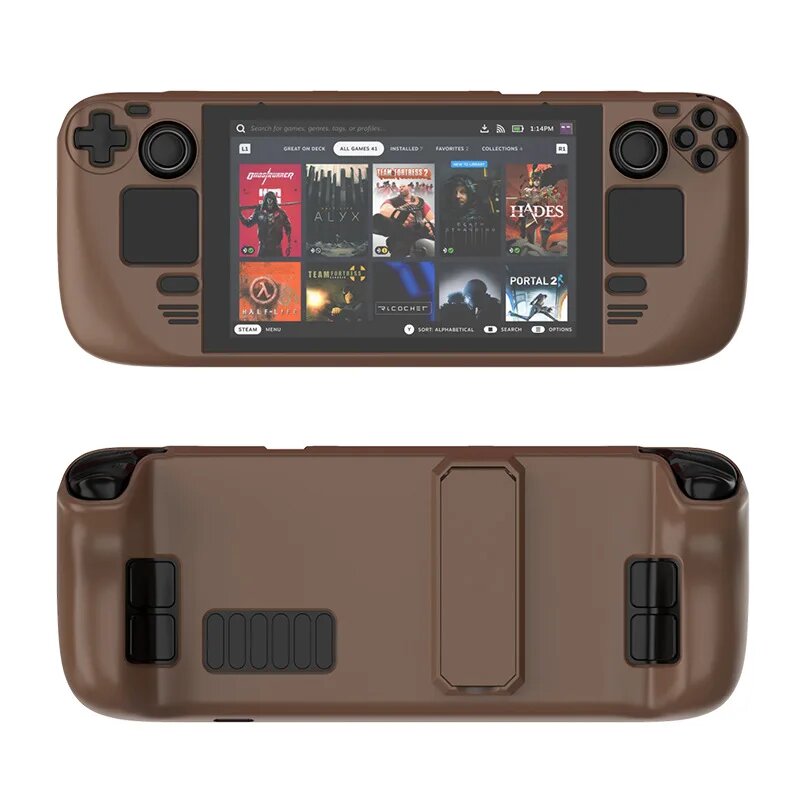 Compatible steam deck LCD (2022) / OLED (2023), with stand function, PC material protective case, skin case