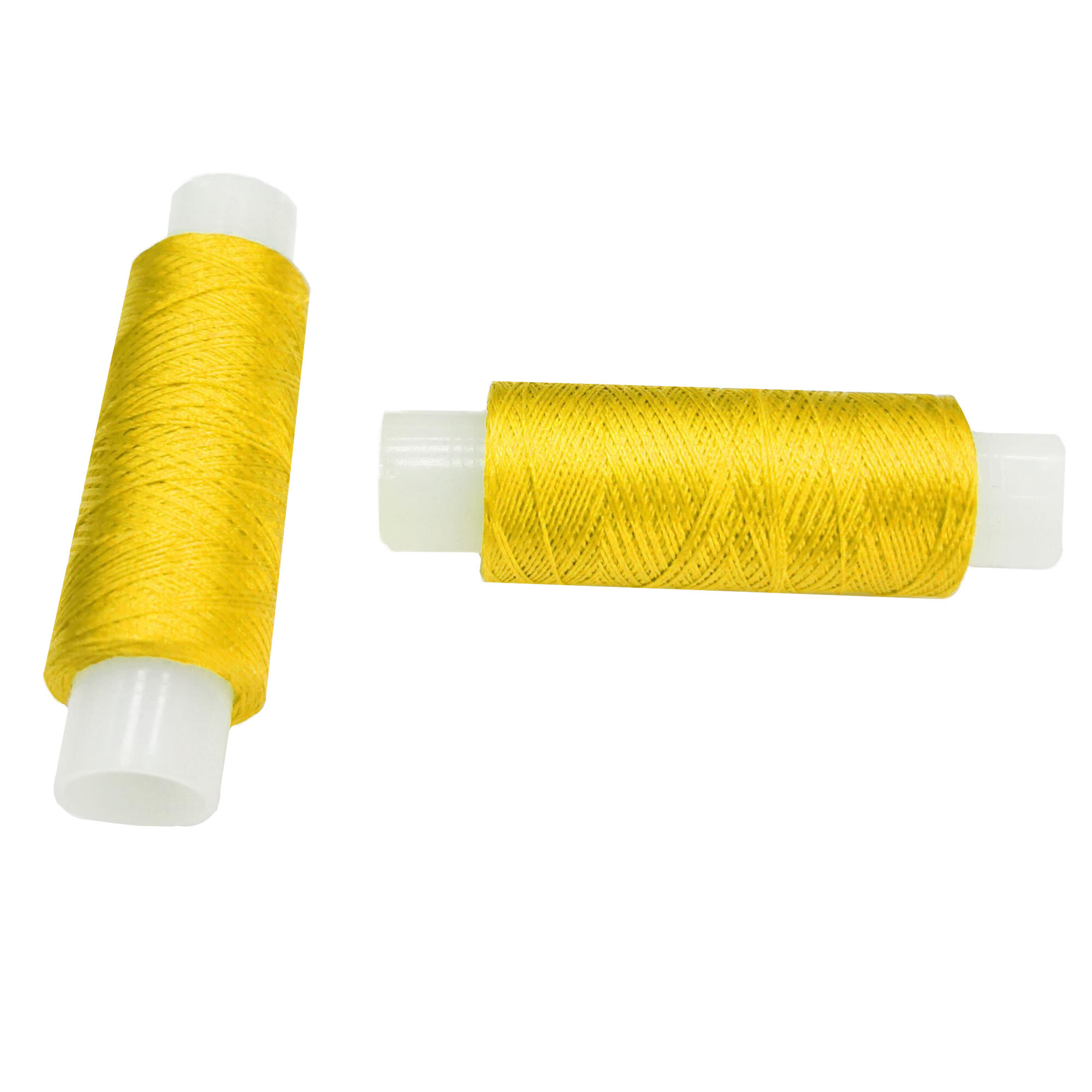 Нить шелковая, Моснитки 33С, цвет №007 (цвет желтый), катушка 100 метров