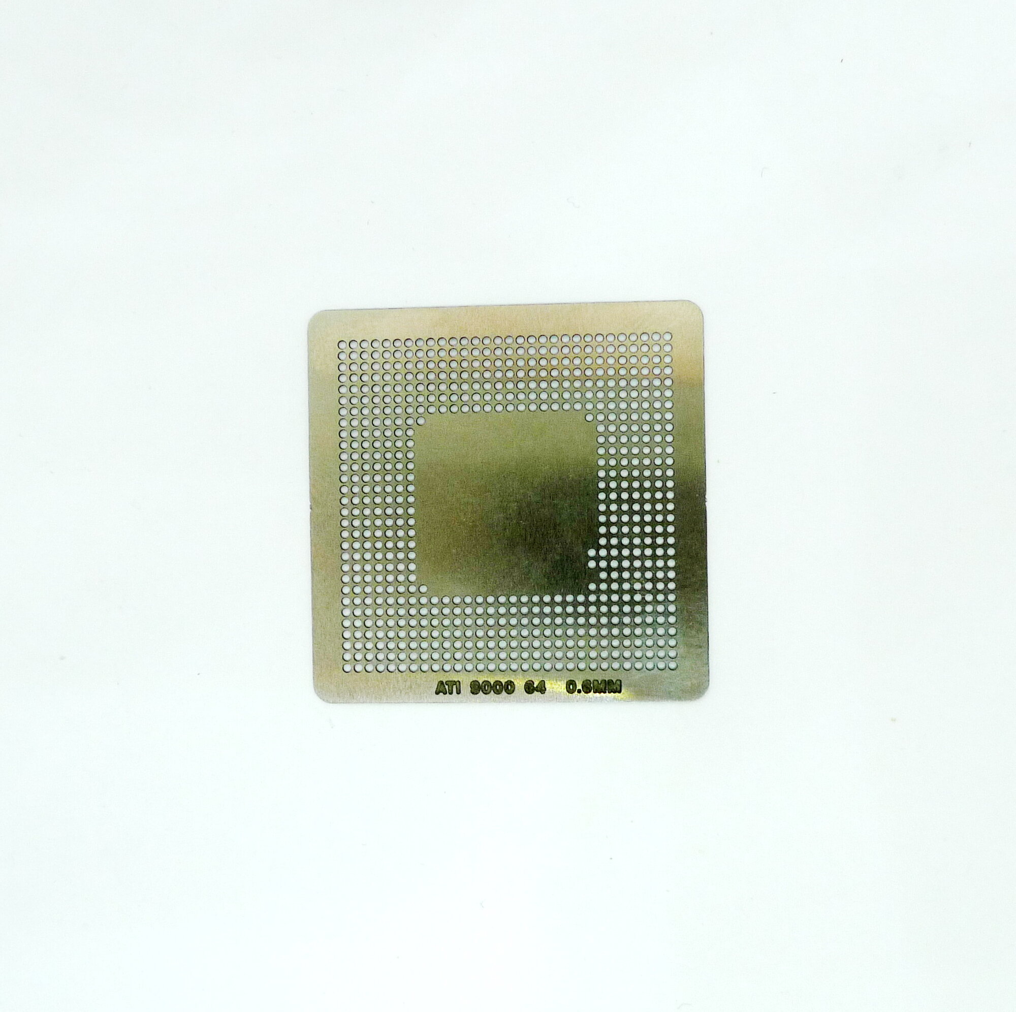 Трафарет BGA для реболлинга ATI 9000 64 0.6 мм