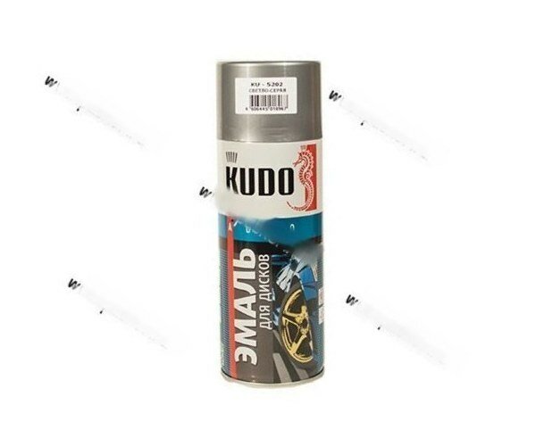 Краска для дисков светло-серая kudo ku-5202 520мл аэрозольная