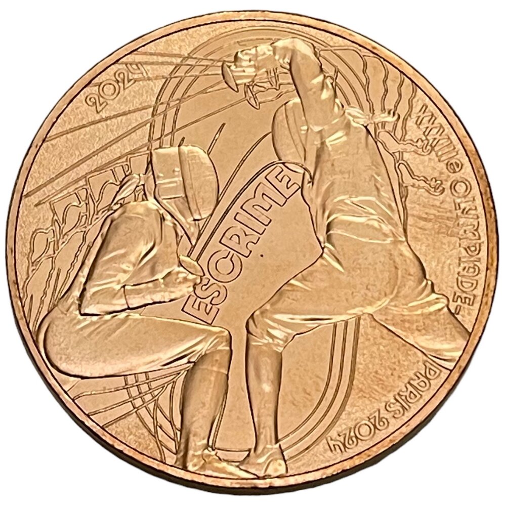 Франция 1/4 евро 2024 г. (XXXIII летние Олимпийские игры, Париж 2024 - Фехтование)