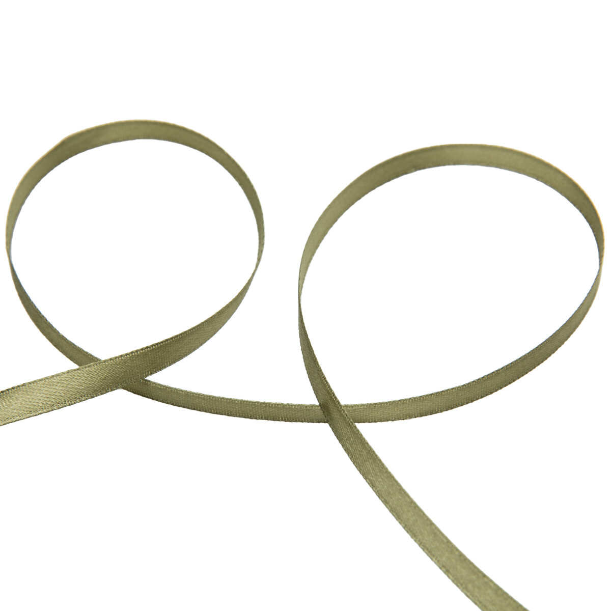 Лента атласная 6 мм "Gamma" AL-6D двухстор. 33 м №130 хаки