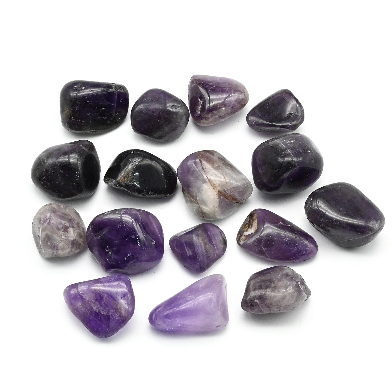 Аметист галтовка фракция 20-25мм, упаковка 100г .