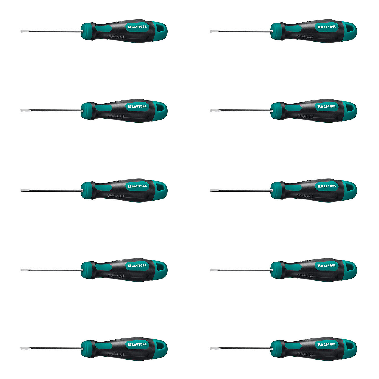 Отвертка плоская SL2.5 60 мм Kraftool Expert (250071-2.5-060) (10 шт.)