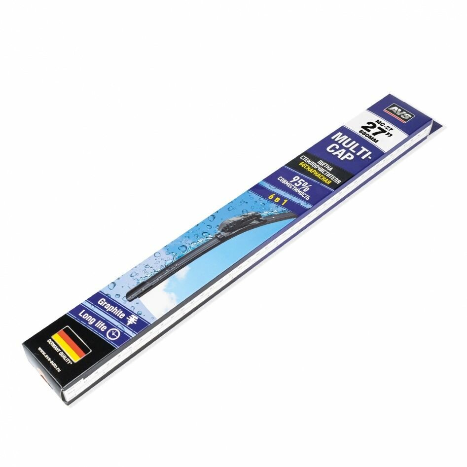 80483 Щетка стеклоочистителя AVS Multi-Cap MC-27/68 см. (5 креплений)