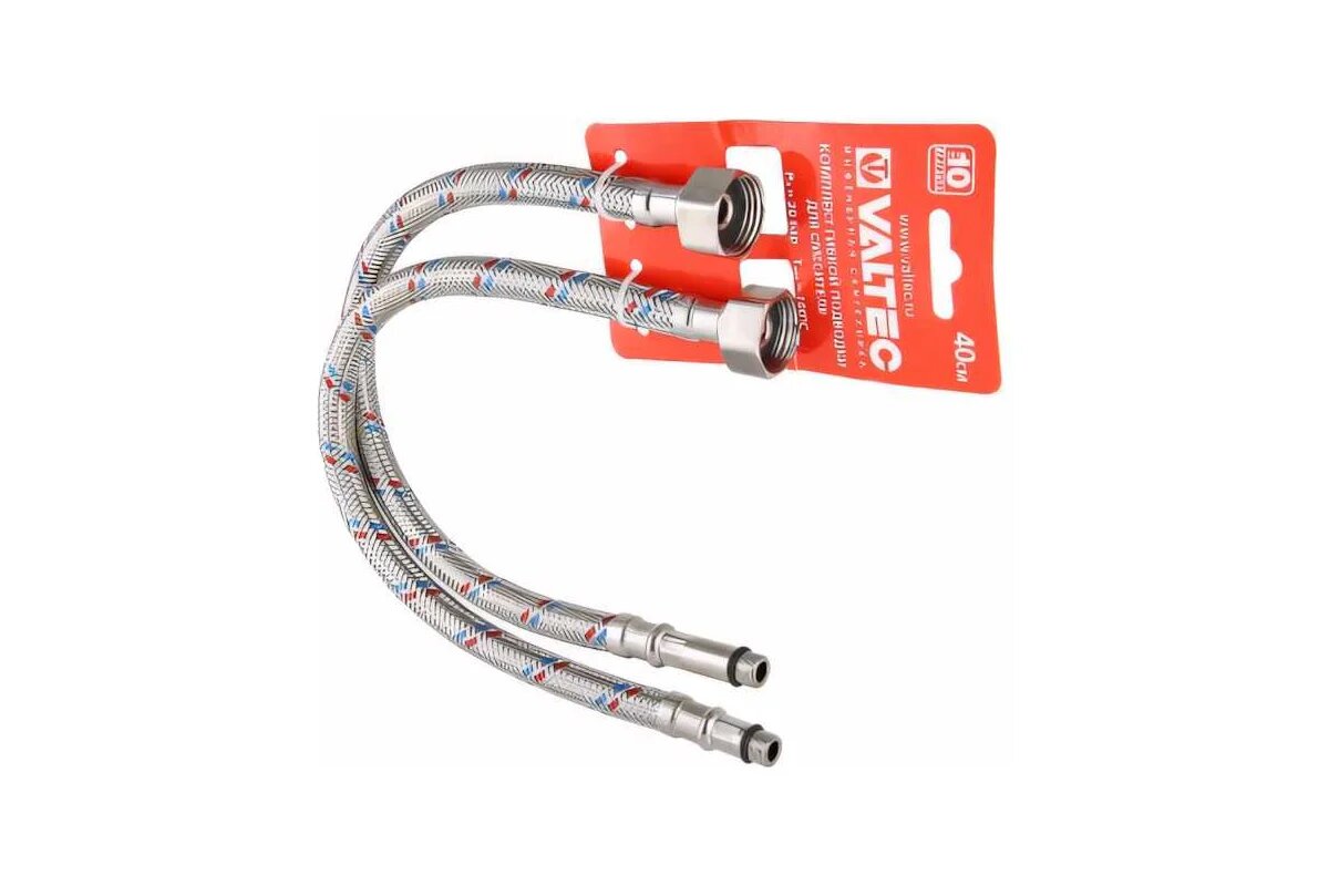 VALTEC Комплект г/п для смесителя М10х18+М10х35 - G1/2 60см VTf.005. IS.0410060