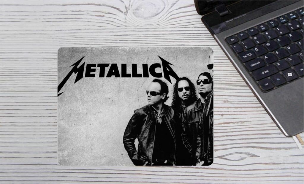 Коврик для мышки игровой 36 на 29 см GOODbrelok Metallica, Металлика №4