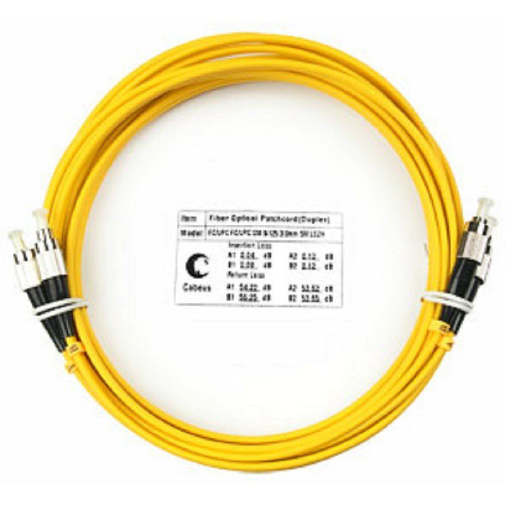 Cabeus Патч-корд волоконно-оптический FOP d -9-FC-FC-7m, 7м, желтый