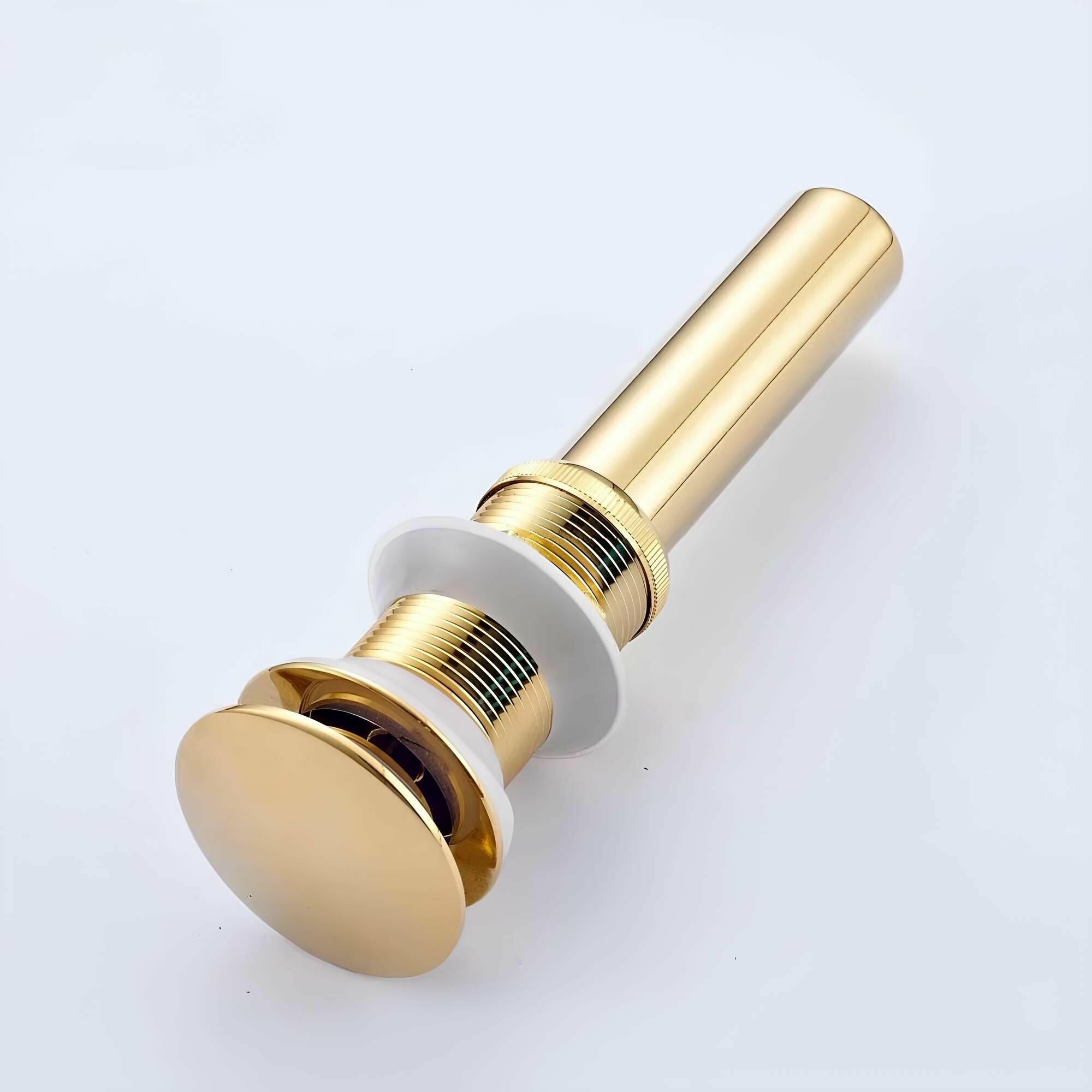 Донный клапан без перелива, клик-клак, золотой, Delano