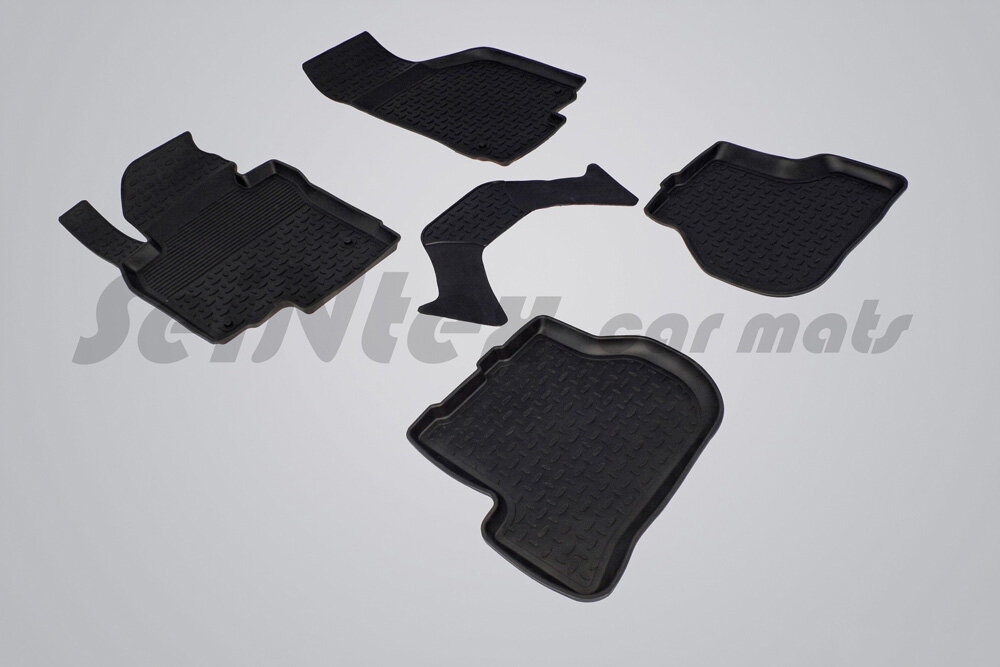 Резиновые коврики с высоким бортом Seintex для Volkswagen Golf VI 2008-2012 / Jetta 2005-2011 / Golf V 2003-2008 / Skoda Octavia A5 2008-2013 / Seat L