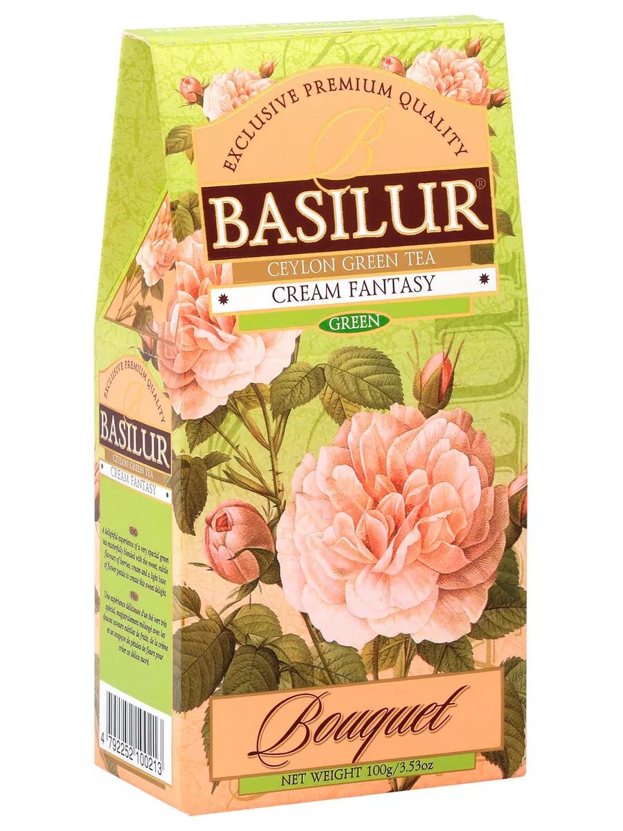 Чай зеленый Basilur Букет "Кремовая фантазия" подарочный листовой 100 г