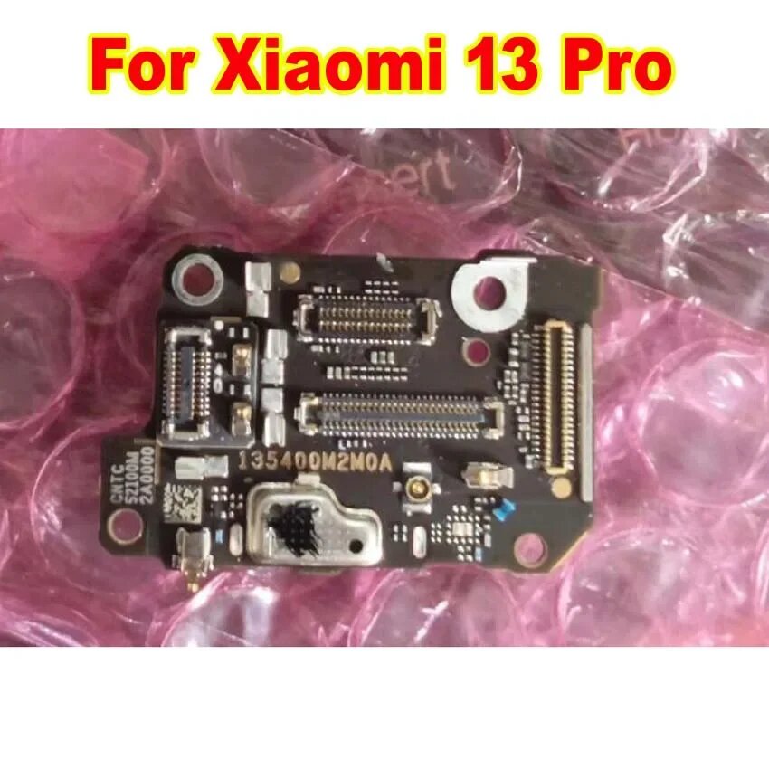 Лучший оригинальный держатель слота для SIM-карты, лоток для микрофона, разъем для телефона Xiaomi 13 Pro, гибкий кабель, пластина