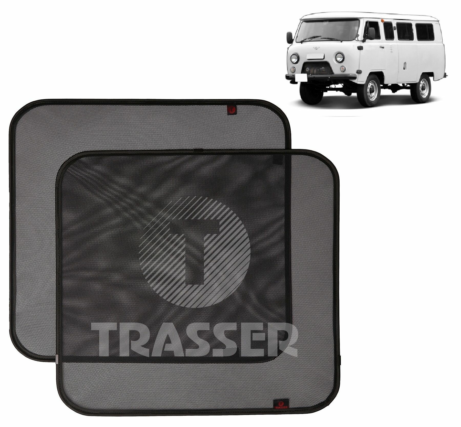 Шторки для УАЗ 452, 3741 Буханка трассер комплект стандарт до форточки