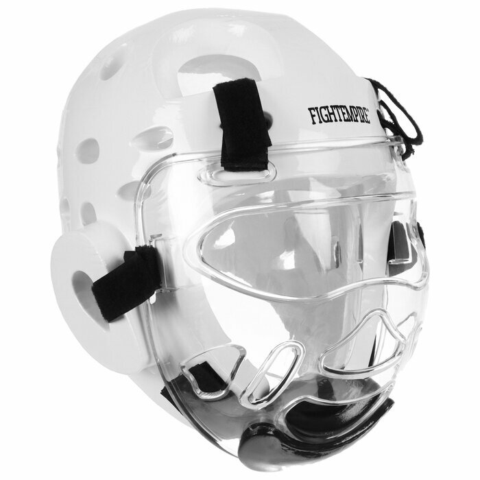 Маска защитная на шлем для Тхэквондо FIGHT EMPIRE, на липучках, размер S/M, прозрачная 10711916