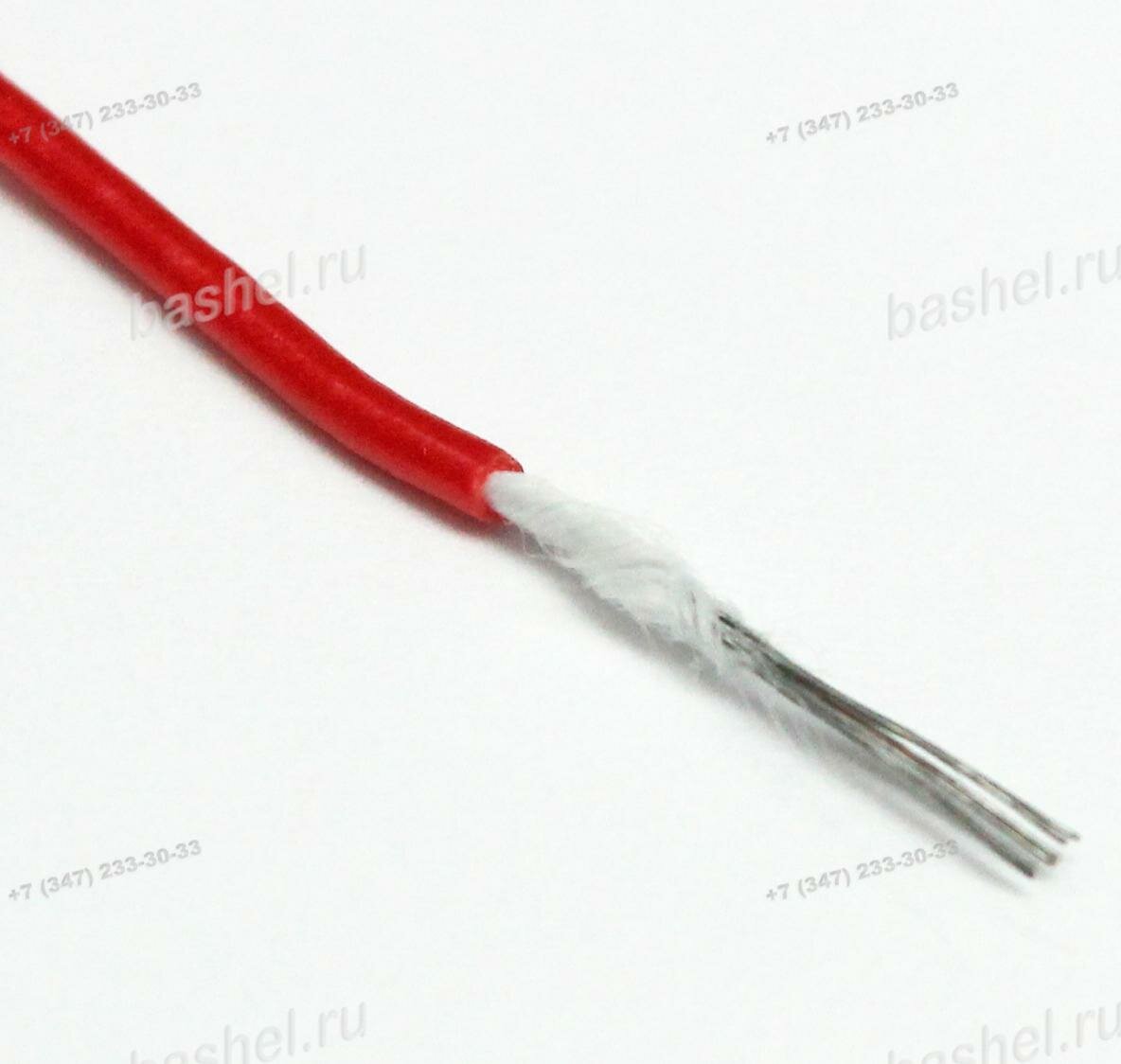 Провод монтажный МГШВ-0,12 кв. мм красный