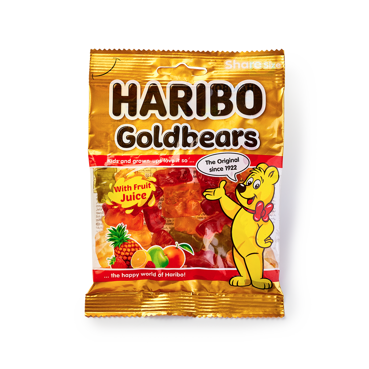 Мармелад Haribo "Золотые мишки", жевательный, ассорти, натуральный, 80 г