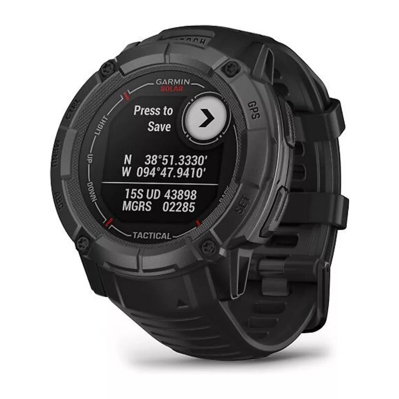 Умные часы Garmin Instinct 2X Solar Tactical 0100280503 , Black, черный