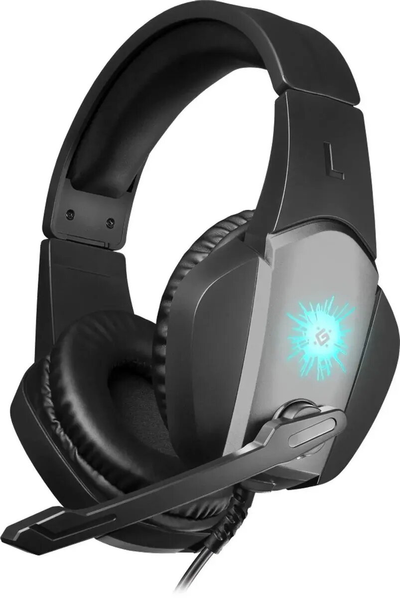 Гарнитура игровая DEFENDER X-Skull, для компьютера, накладные, черный / серый [64585]