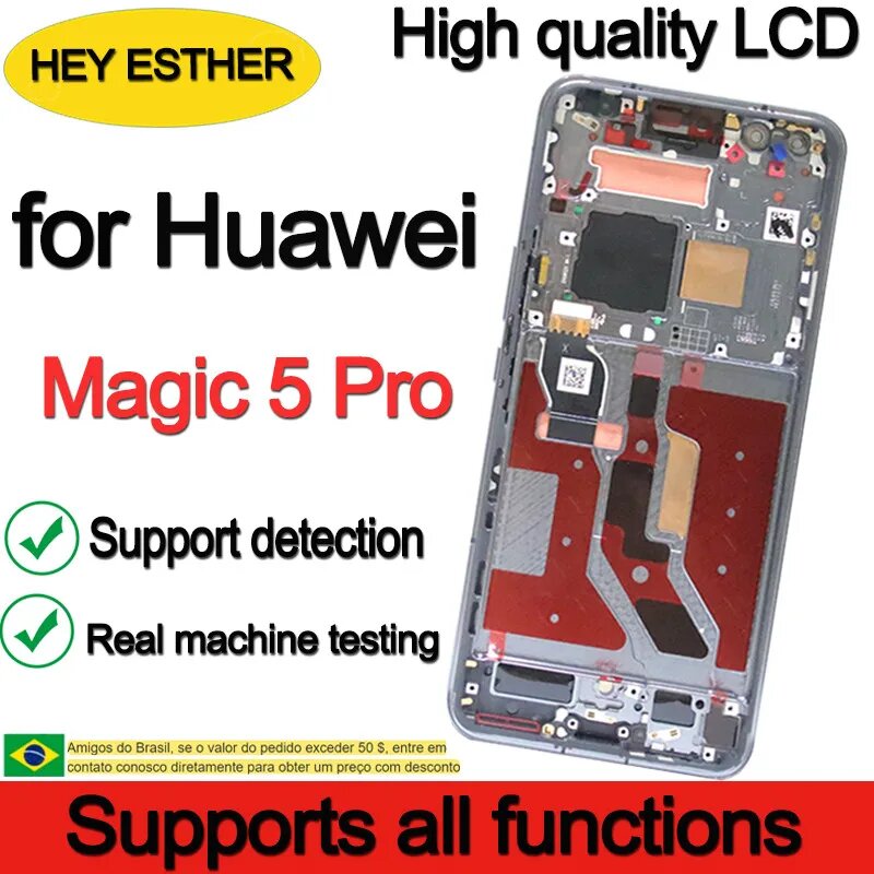 OLED-дисплей для Huawei Honor Magic 5 Pro Black Frame