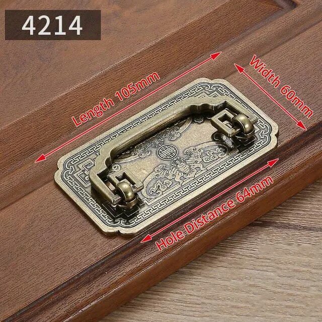 Старинные бронзовые ручки для мебели 4214