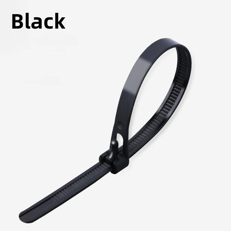 20 шт. многоразовые самоблокирующиеся пластиковые нейлоновые кабельные стяжки 5x200 мм фиксированные съемные ремни на молнии свободные скользящие ленты 8x150 съемные