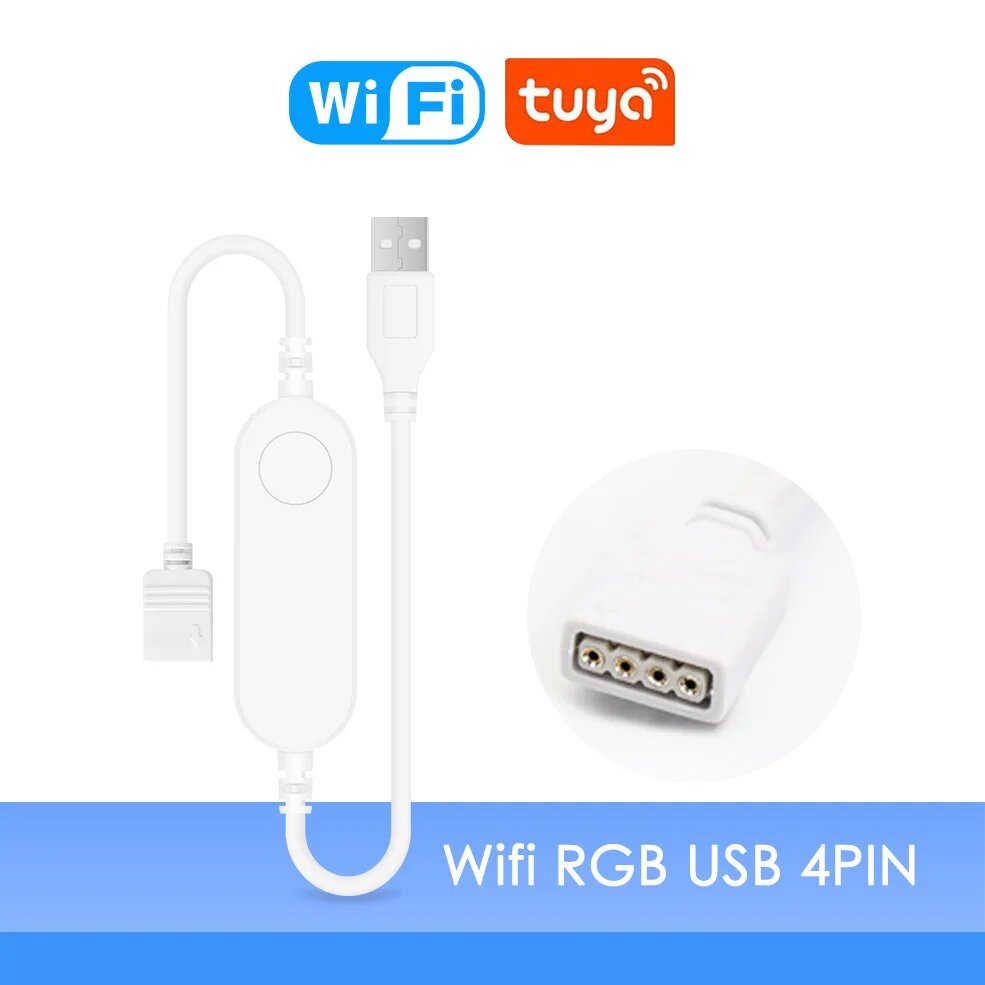 Excellux RGB Контроллер DC 5V/12V для светодиодной ленты 5V USB RGB Wifi