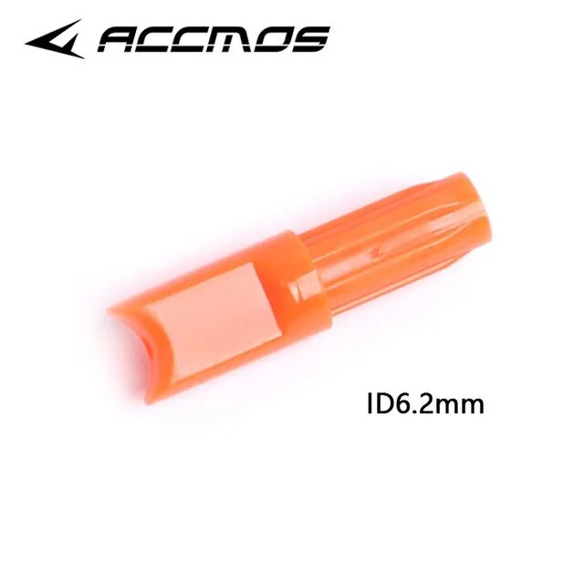 ACCMOS наконечники для стрел 50 шт. черный, красный, синий, оранжевый Оранжевый, 50pc ID6.2-orange
