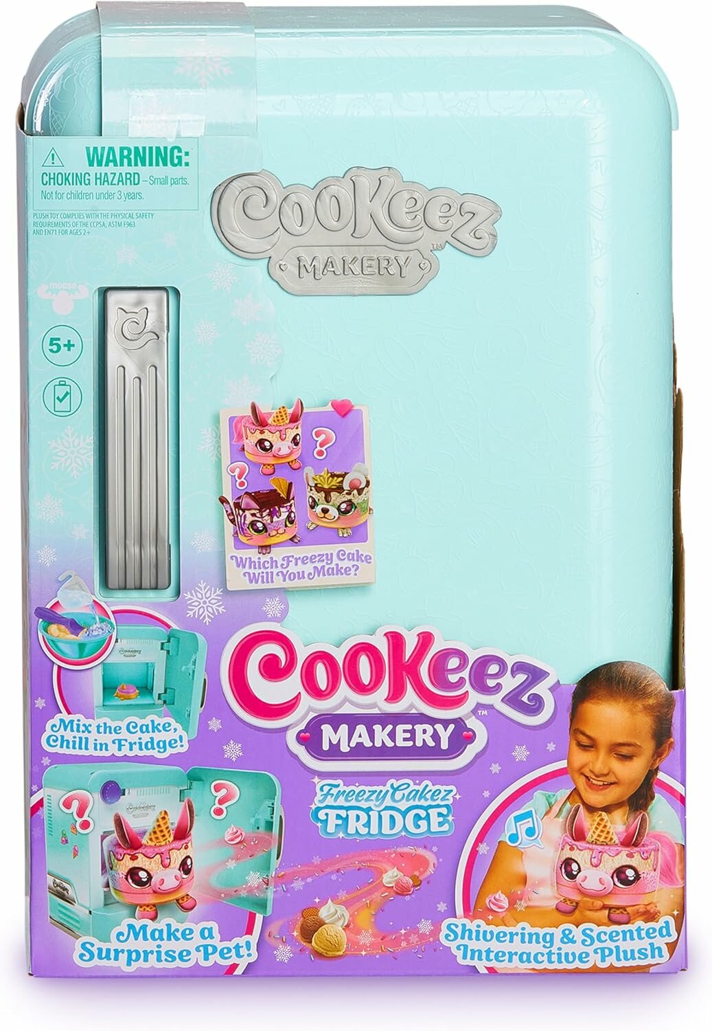 COOKEEZ MAKERY Игровой набор Мини-холодильник для приготовления печенья Freezy Cakez Playset