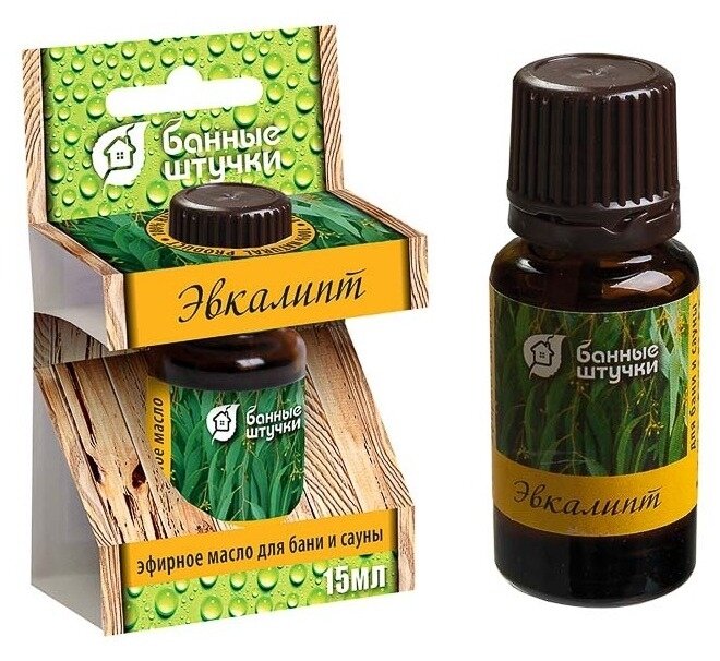 Эфирное масло Банные штучки Эвкалипт натуральное, 15мл / товары для бань и саун