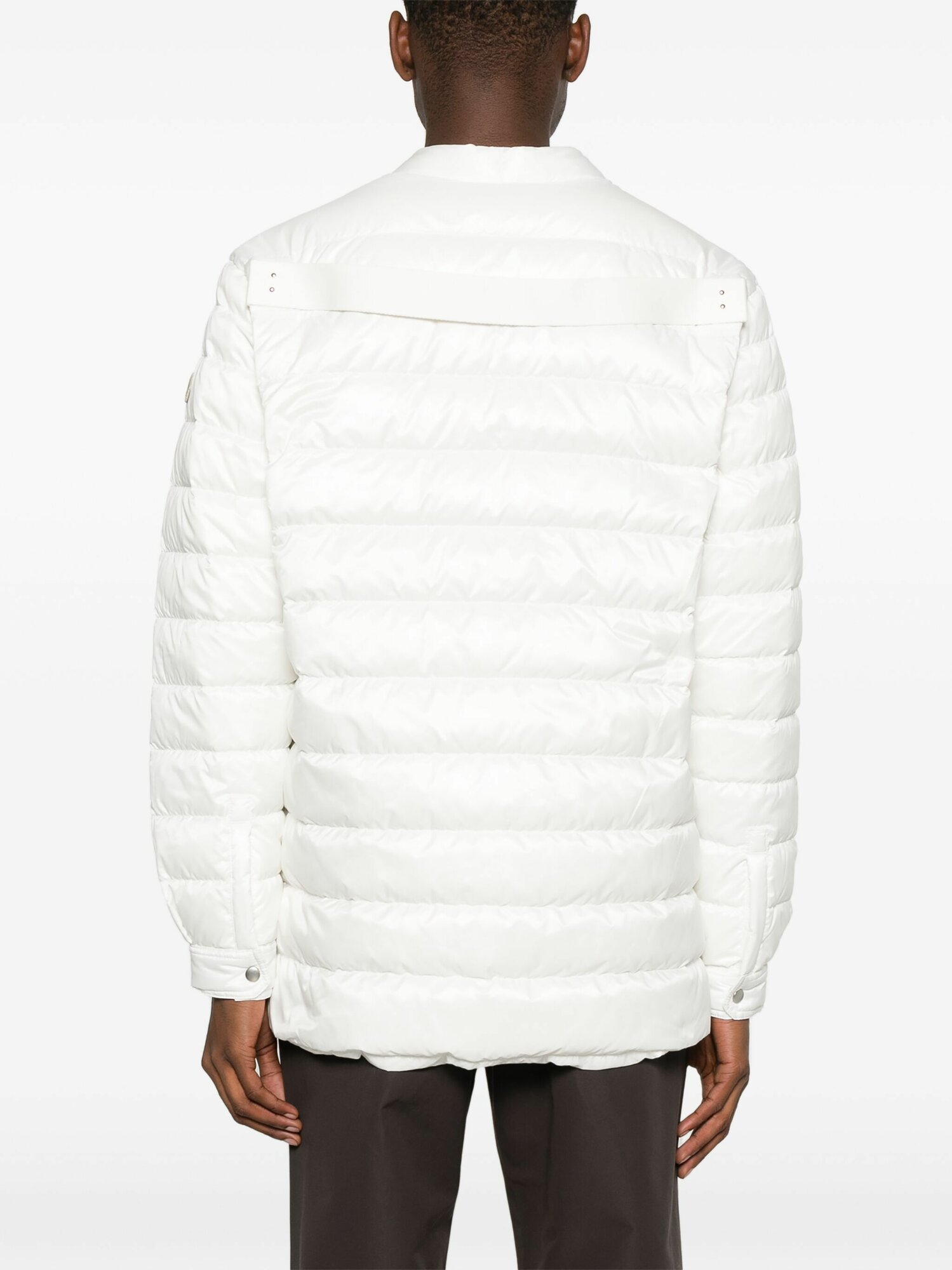 Куртка Moncler x Rick Owens Outershirt, размер 44, белый — фото 1