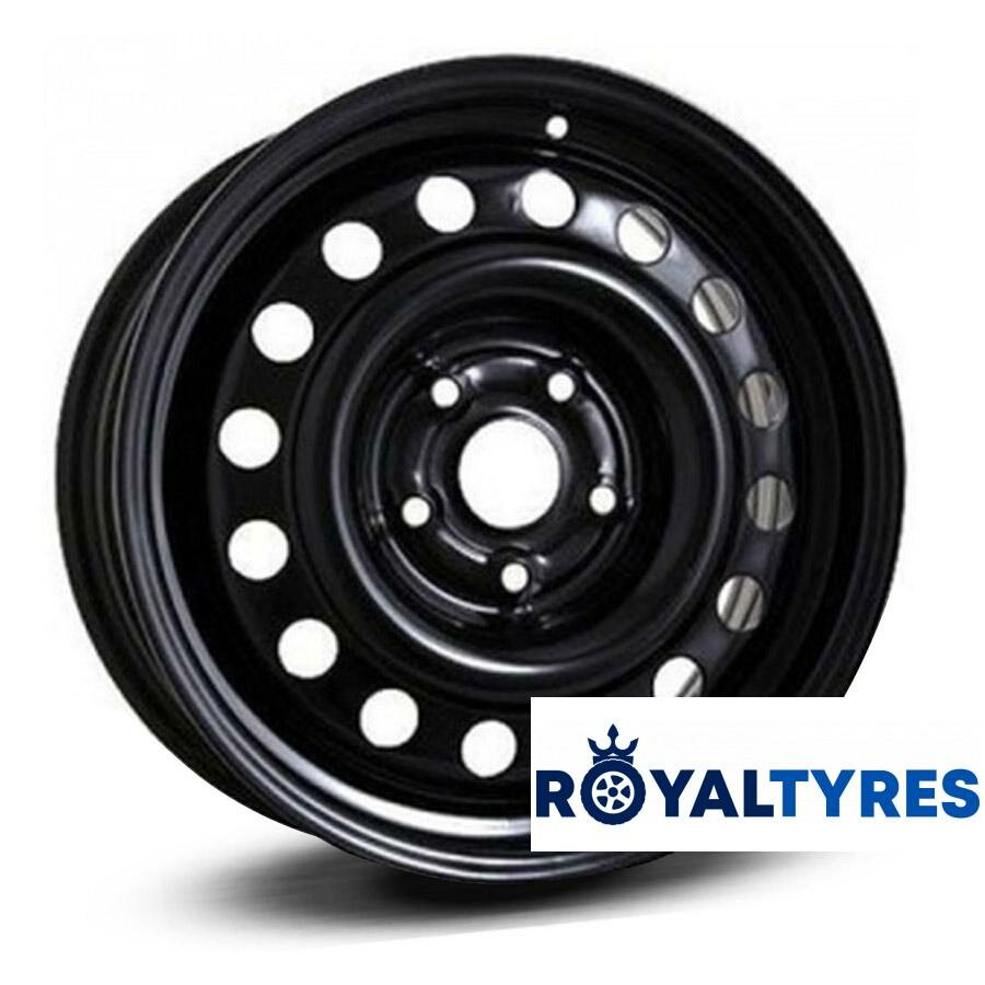 Штампованный колесный диск TREBL 64J45H Hyundai 6R15 5*114,3 ET45 d67,1 Черный