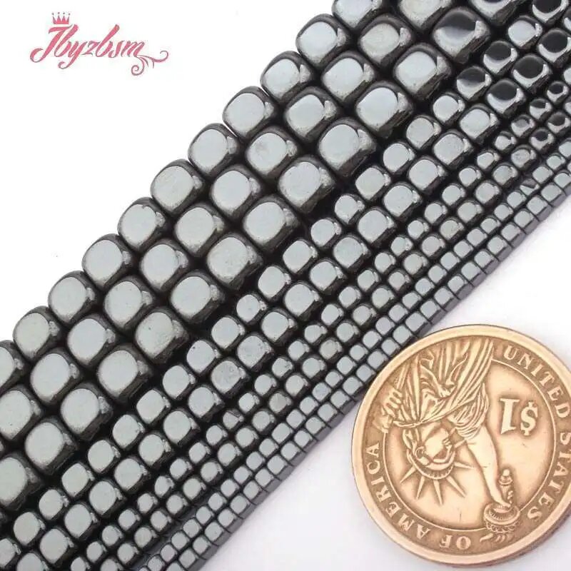 Черный гематит бусины-разделители jbyzbsm 2/3/4/6 мм 4mm approx 100pcs