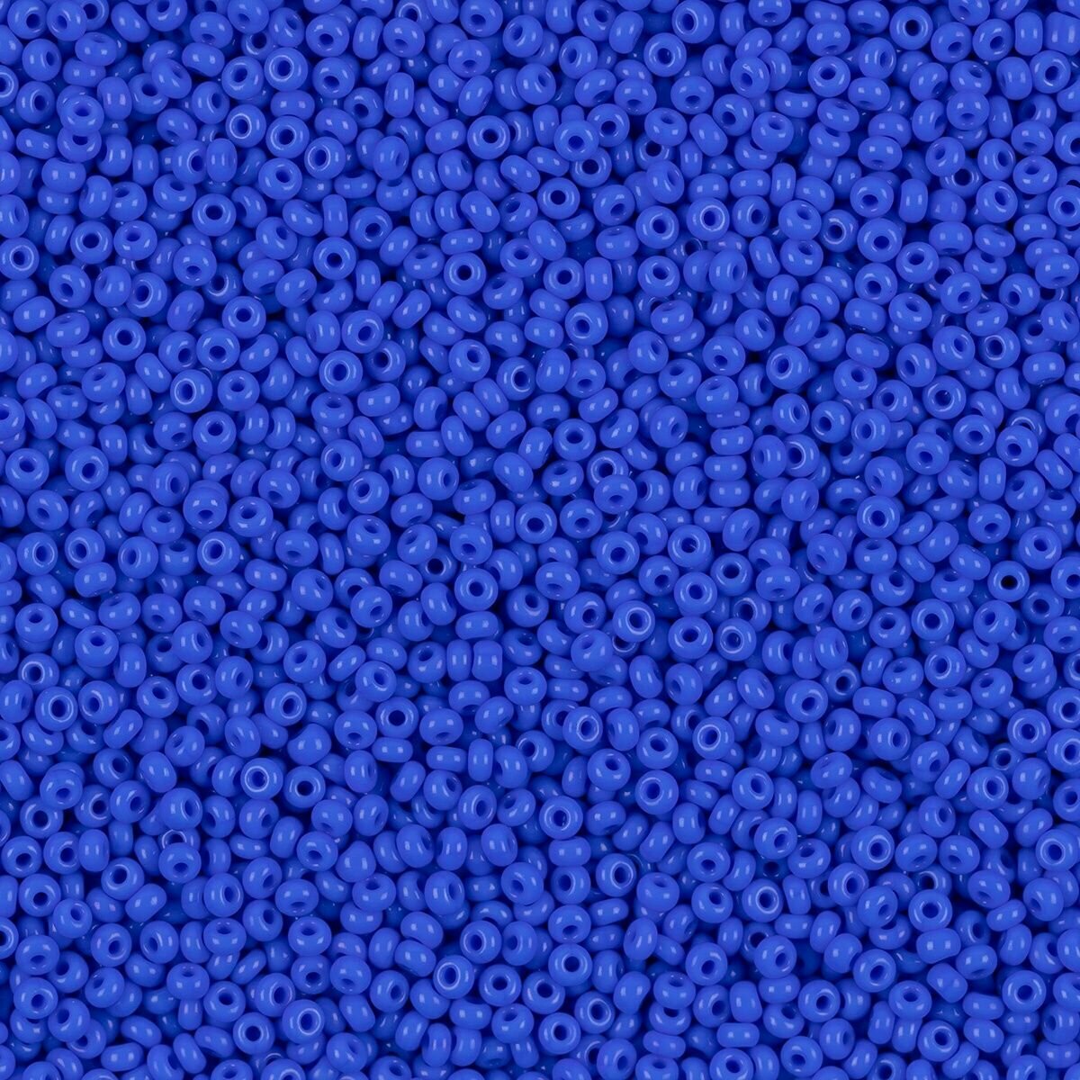 Бисер PRECIOSA Круглый, 12/0, 2 мм, 33040, голубой, 50 г, Чехия (311-19001)