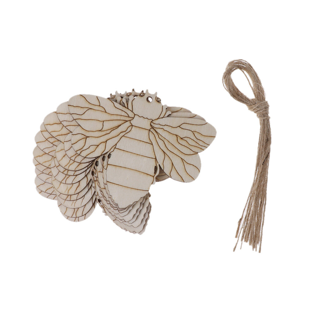 10шт Пчелиная Пасхальная Вечеринка Декор Деревянная Домашняя Стена Дверь Подвесной Орнамент Украшение