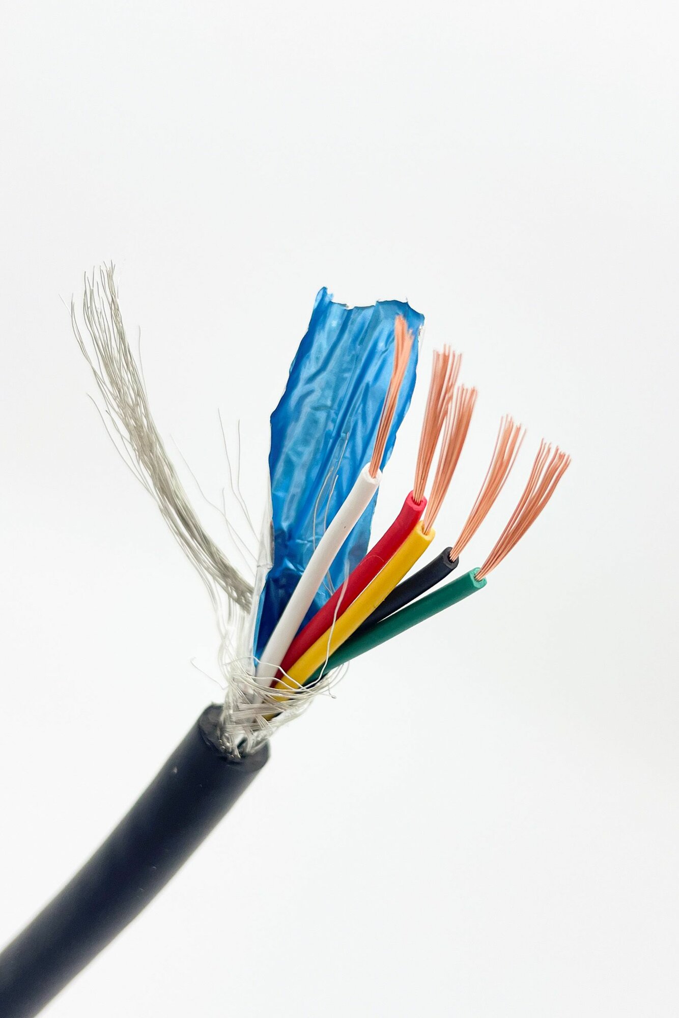 10 метров кабель экранированный RVVP 5х0.3, Cu, ПВХ