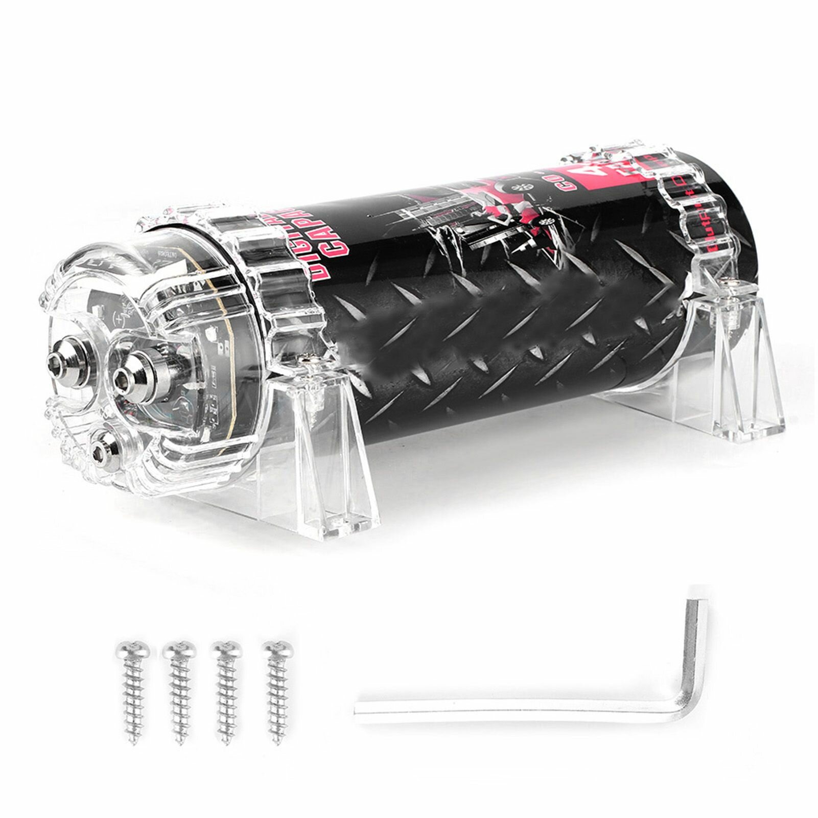 Конденсатор емкостью 4 Фарада. Светодиодный индикатор напряжения. Конденсаторы для автомобильных аудиоусилителей