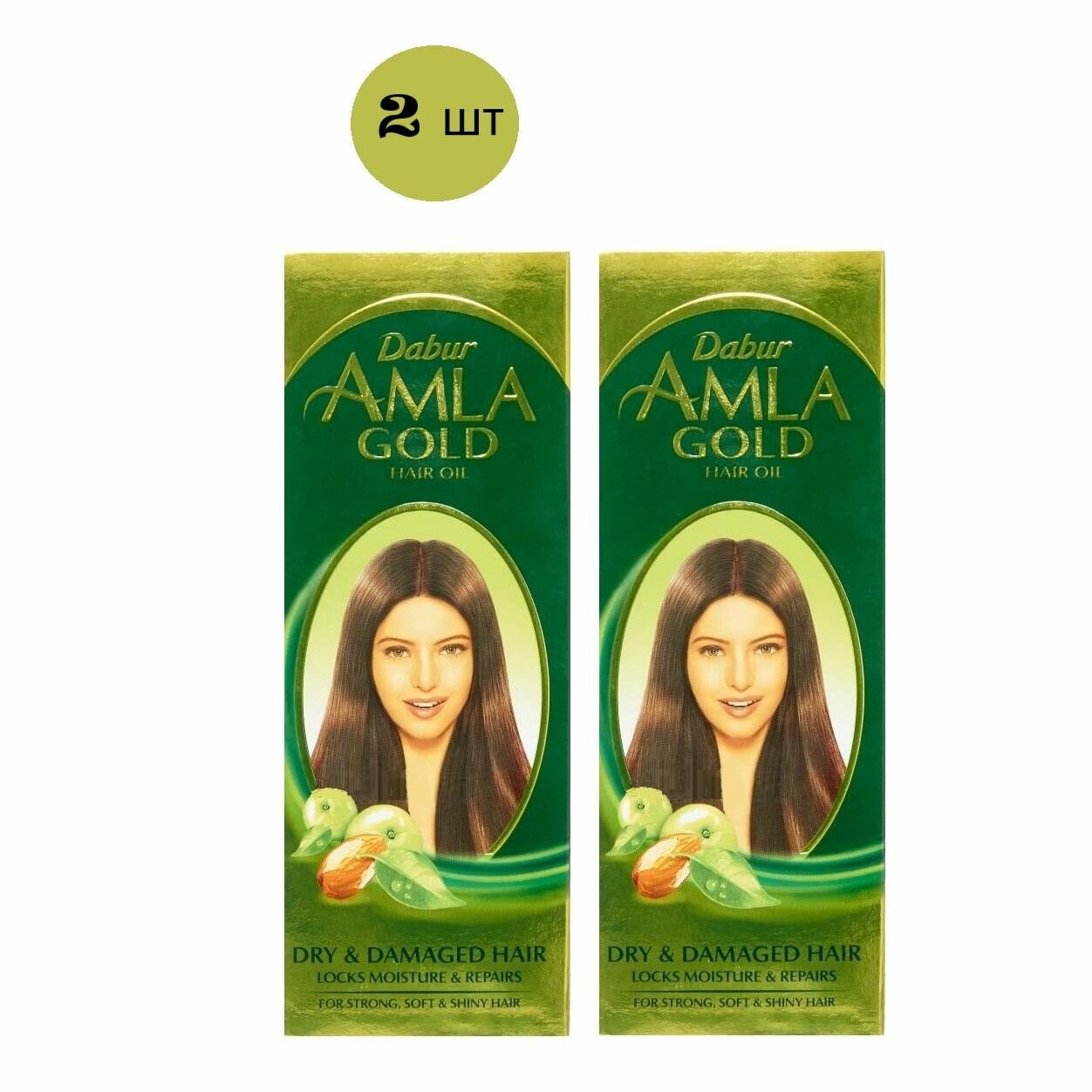 Dabur амла голд Масло для сухих и поврежденных волос /AMLA GOLD Дабур, 200 мл - 2 шт