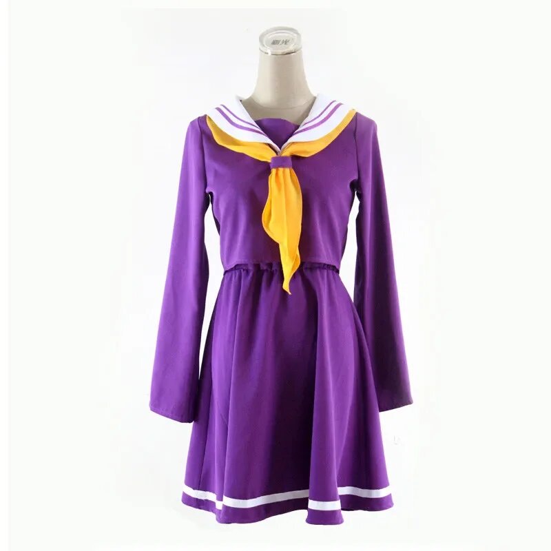 Костюм Широ для косплея No Game No Life, фиолетовый, S