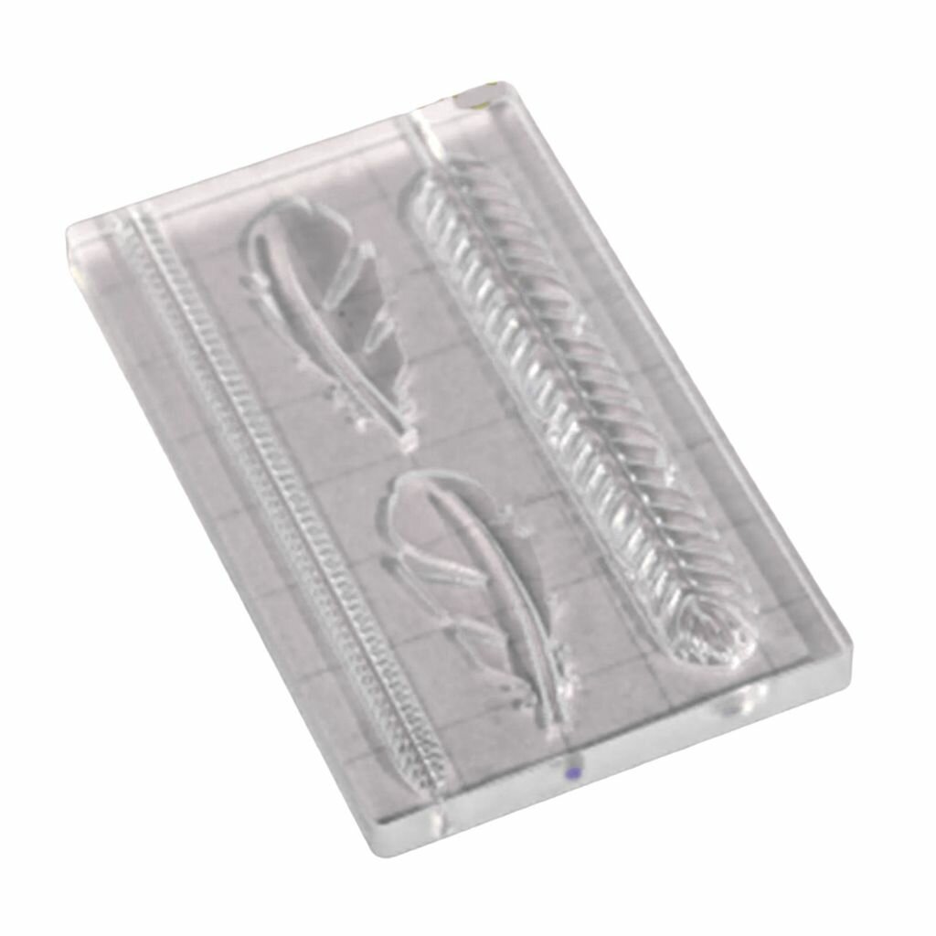 Кольцо из серебряной глины ручной работы силиконовая форма-3 пера тип