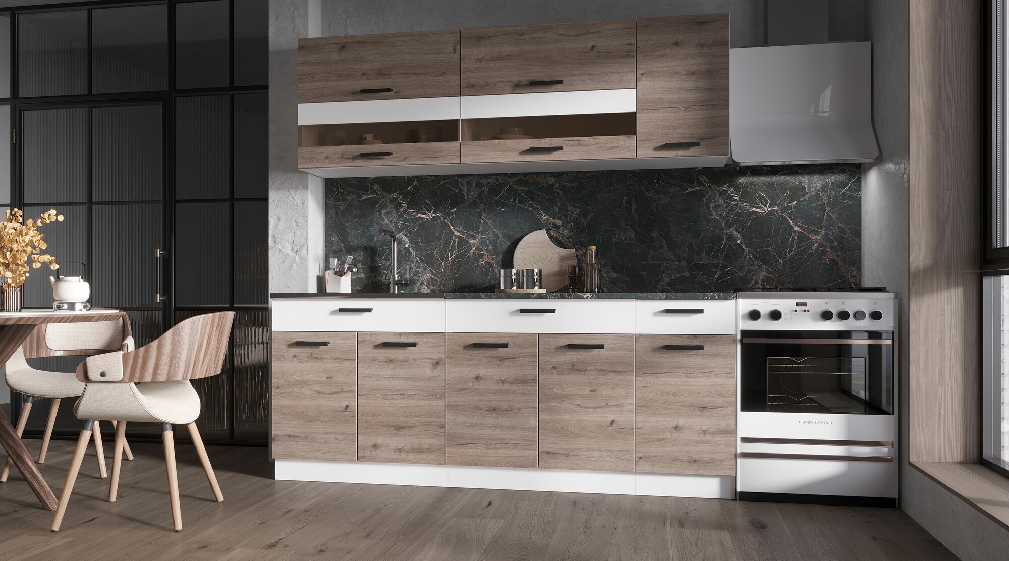 Кухонный гарнитур Эра 2м Дуб Горный